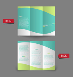 Brochure 3 fold flyer design a4 template Vector Image