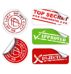 Top secret labels Royalty Free Vector Image - VectorStock