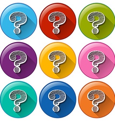 Green button on white background Royalty Free Vector Image