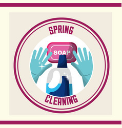 Spring cleaning concept Royalty Free Vector Image