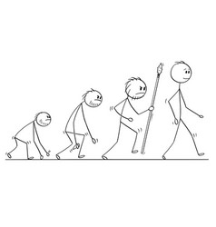 Evolution life on earth silhouette Royalty Free Vector Image