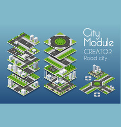City module creator Royalty Free Vector Image - VectorStock
