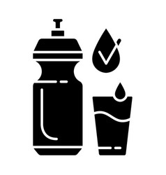 Drinking water Royalty Free Vector Image - VectorStock