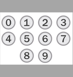 Typewriter key layout Royalty Free Vector Image
