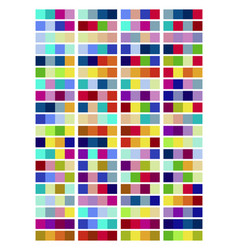 Purple color shades swatches palette with names Vector Image