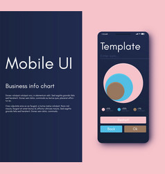 Mobile app ui sign in and sign up screens mockup Vector Image