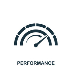 Performance measurement icon logo Royalty Free Vector Image