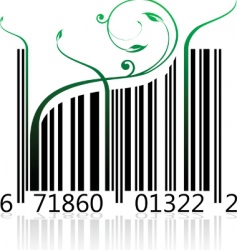 Nature barcode Royalty Free Vector Image - VectorStock