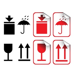 Empty sticker label set Royalty Free Vector Image