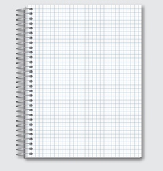 Notebook paper background Royalty Free Vector Image