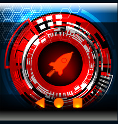 Cyber timer Royalty Free Vector Image - VectorStock