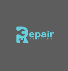 Repair service logo Royalty Free Vector Image - VectorStock