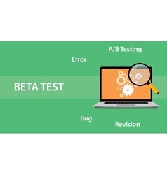 Computer programming coding testing debugging Vector Image