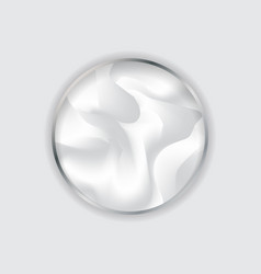 Abstract elegant circle metallic round silver Vector Image