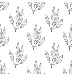 Seamless plant pattern Royalty Free Vector Image