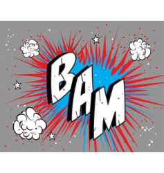Comic book bam Royalty Free Vector Image - VectorStock