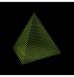 Pyramid Regular Tetrahedron Platonic Solid Vector Image