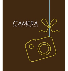 Initial n monogram letter with a camera icon logo Vector Image