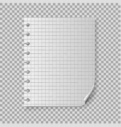 Notebook paper background Royalty Free Vector Image
