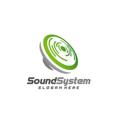 Monochrome speaker template element for the logo Vector Image