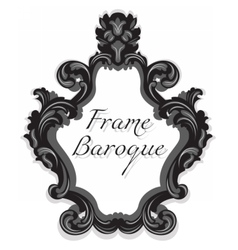 Baroque mirror frame Royalty Free Vector Image