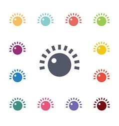 Set buttons and faders volume control Royalty Free Vector