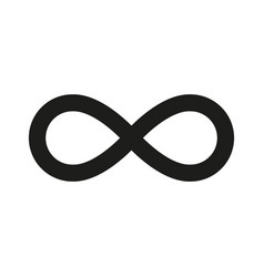 Symbol infinity simple Royalty Free Vector Image