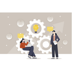 Concept of research Royalty Free Vector Image - VectorStock