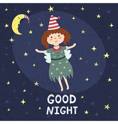 Cute wizard girl Royalty Free Vector Image - VectorStock