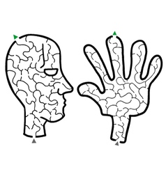 Two mazes Royalty Free Vector Image - VectorStock