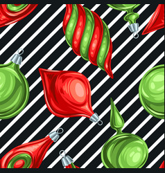 Christmas seamless pattern with balls Royalty Free Vector