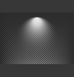 Light effect on transparent background bright Vector Image