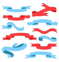 Stylish ribbons collection Royalty Free Vector Image