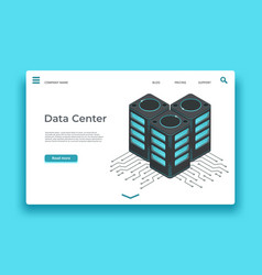 Realistic infographic landing page concept Vector Image