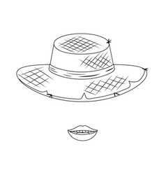 Farm hat cartoon Royalty Free Vector Image - VectorStock