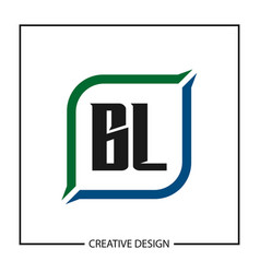 Initial letter bl logo template design Royalty Free Vector