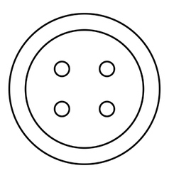 Button icon cartoon style Royalty Free Vector Image