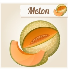 Nectarine detailed icon Royalty Free Vector Image