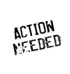 Action needed rubber stamp Royalty Free Vector Image