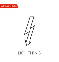 Letter m lightning logo icon design template Vector Image