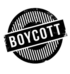 Boycott rubber stamp Royalty Free Vector Image