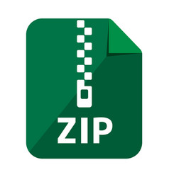 A zip Royalty Free Vector Image - VectorStock