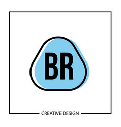 Initial letter br logo template design Royalty Free Vector