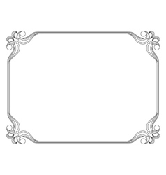 Simple ornamental decorative frame Royalty Free Vector Image