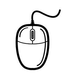 Cartoon computer mouse Royalty Free Vector Image