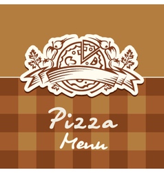 Pizza box cover design template Royalty Free Vector Image
