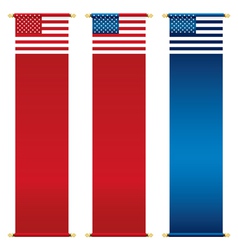Usa banners Royalty Free Vector Image - VectorStock