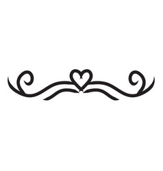 Decorative line ornament element Royalty Free Vector Image