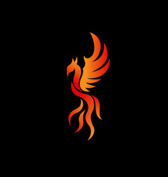 Phoenix raise logo Royalty Free Vector Image - VectorStock
