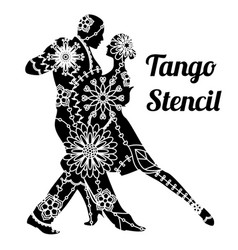 Tango stencil Royalty Free Vector Image - VectorStock